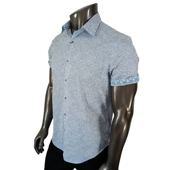 Robert Graham | Shirts | Robert Graham Shortsleeve Button Down Color Bl ...